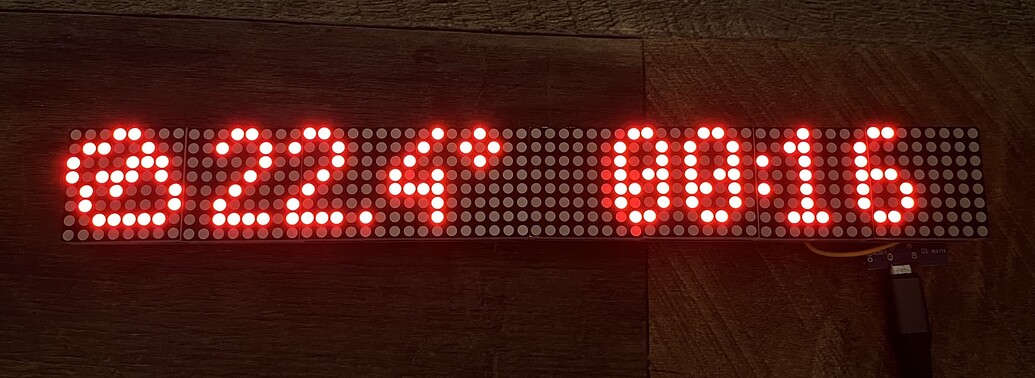 MQTT Dot Matrix Display To Show Information From MQTT Topics Share