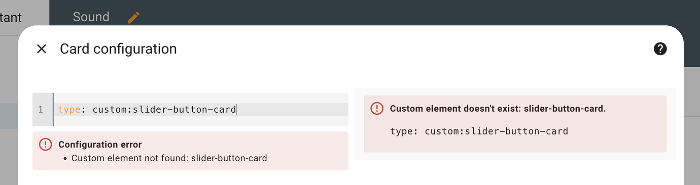 Getting Started With Custom Cards And Failing Frontend Home