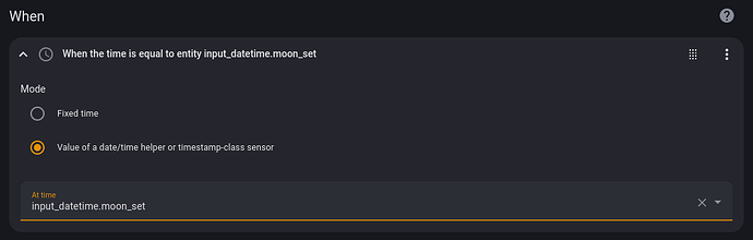 Trigger Automation With Input Datetime Configuration Home Assistant