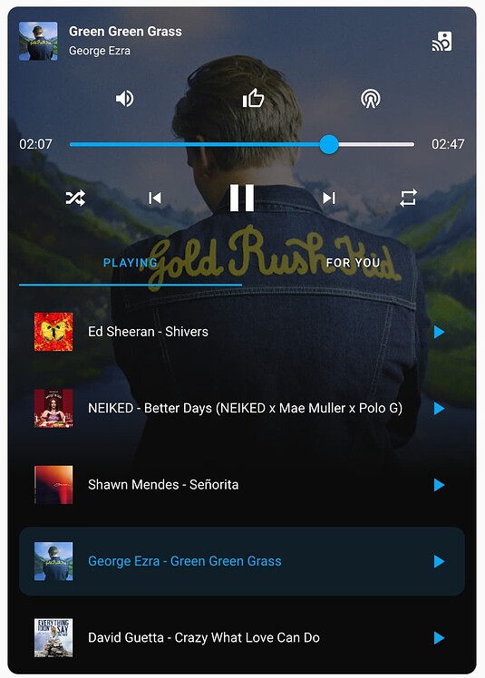 YouTube Music Card Share Your Projects Home Assistant Community