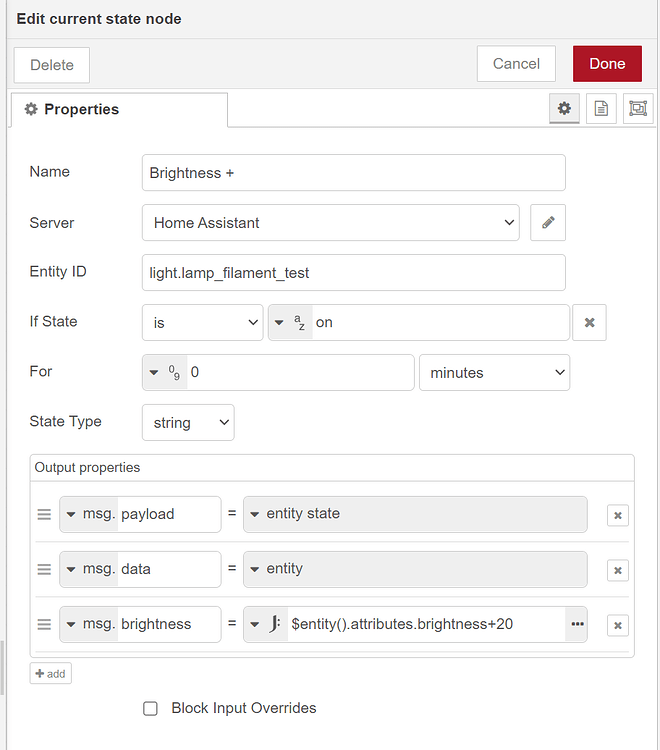 Setting Up Dimmer In Node Red With Hue Switch Dimmer Scripts Home