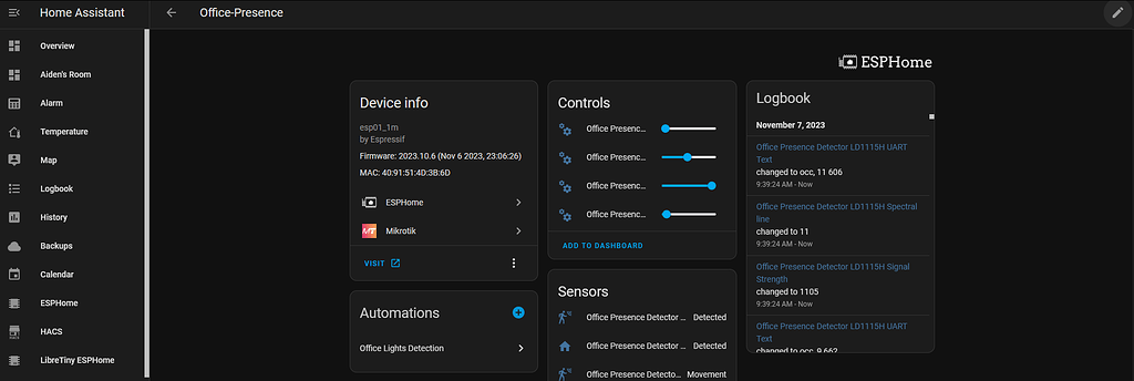 ESPHome Device Column Widths Frontend Home Assistant Community