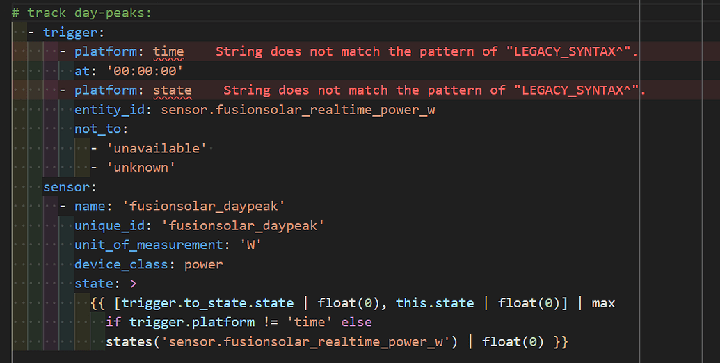 String Does Not Match The Pattern Of LEGACY SYNTAX Configuration