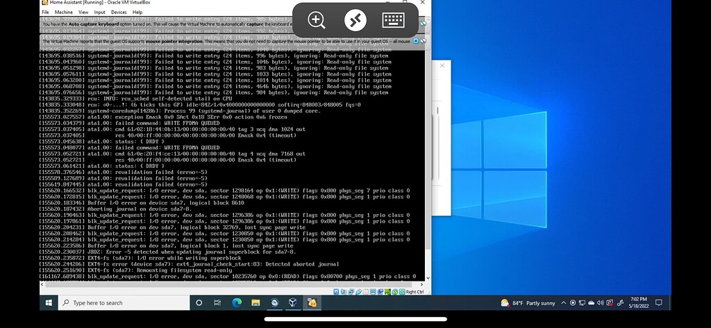 Constantly Having To Restart Virtual Machine Home Assistant Community