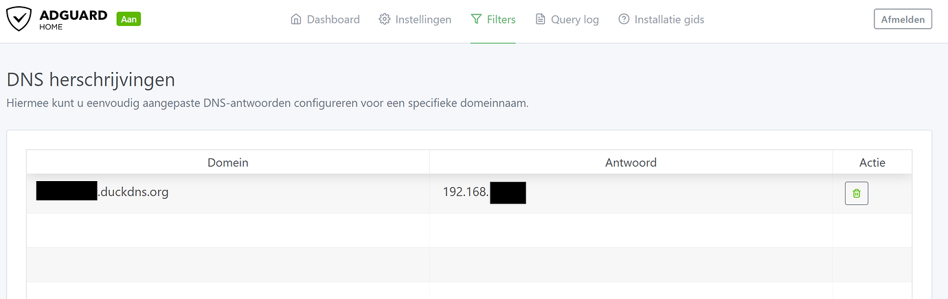 No NAT Loopback DuckDNS NGINX AdGuard Configuration Home