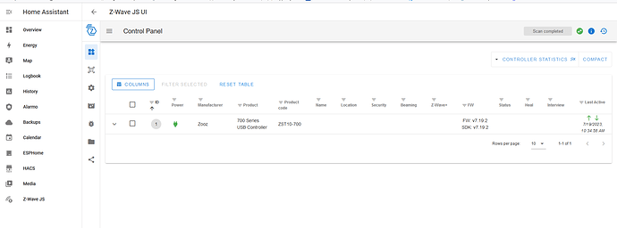Problem Setting Up Z Wave Js UI Third Party Integrations Home