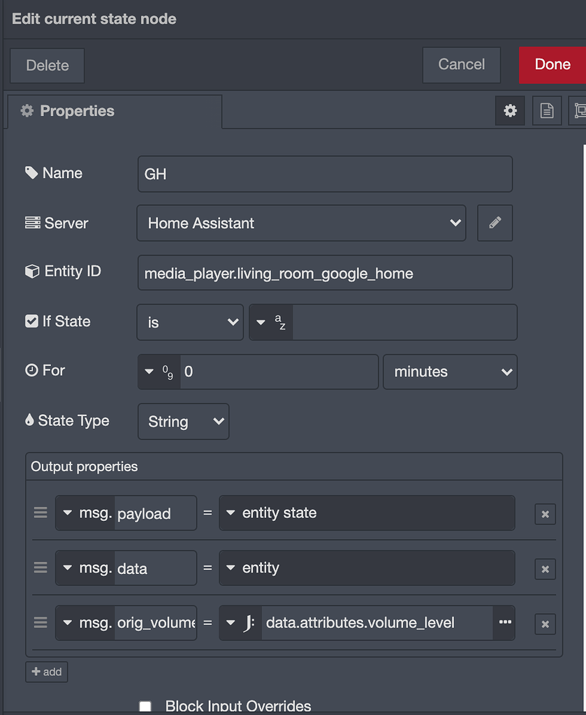 Declare Msg Data Info From Within Current State Node Node RED Home