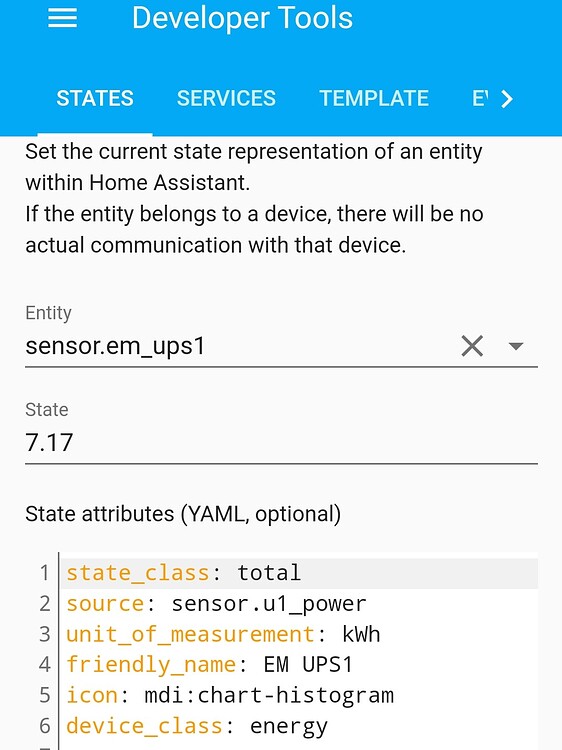 Energy Electricity Grid Consumption From An MQTT Power Entity Home