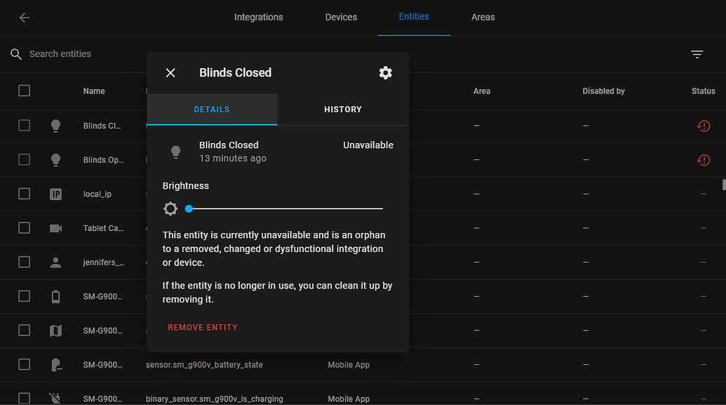 How Do I Remove Orphaned Entities Configuration Home Assistant