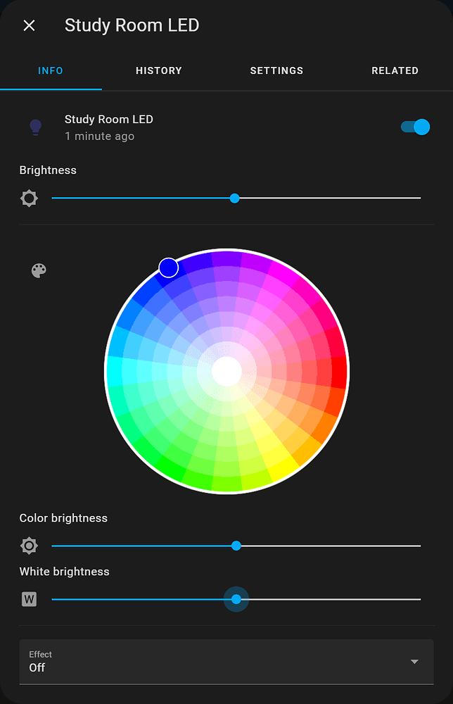 How To Control Shelly RGBW2 White Channel Brightness In Automation