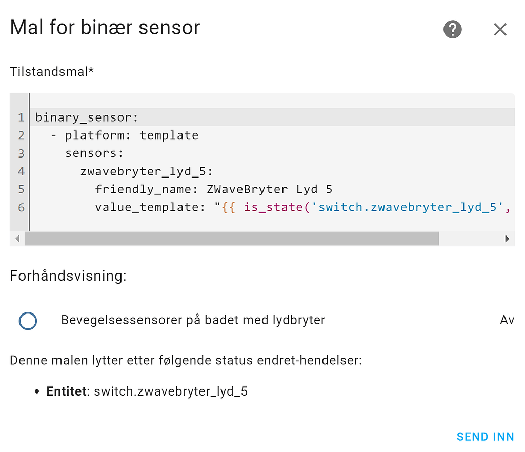 Trying To Make A Helper Template Occupancy Sensor But Something S