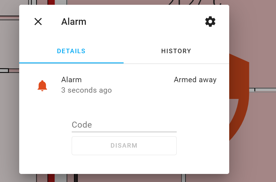 Show Keypad Of The Alarm In The Entity Detail View Configuration