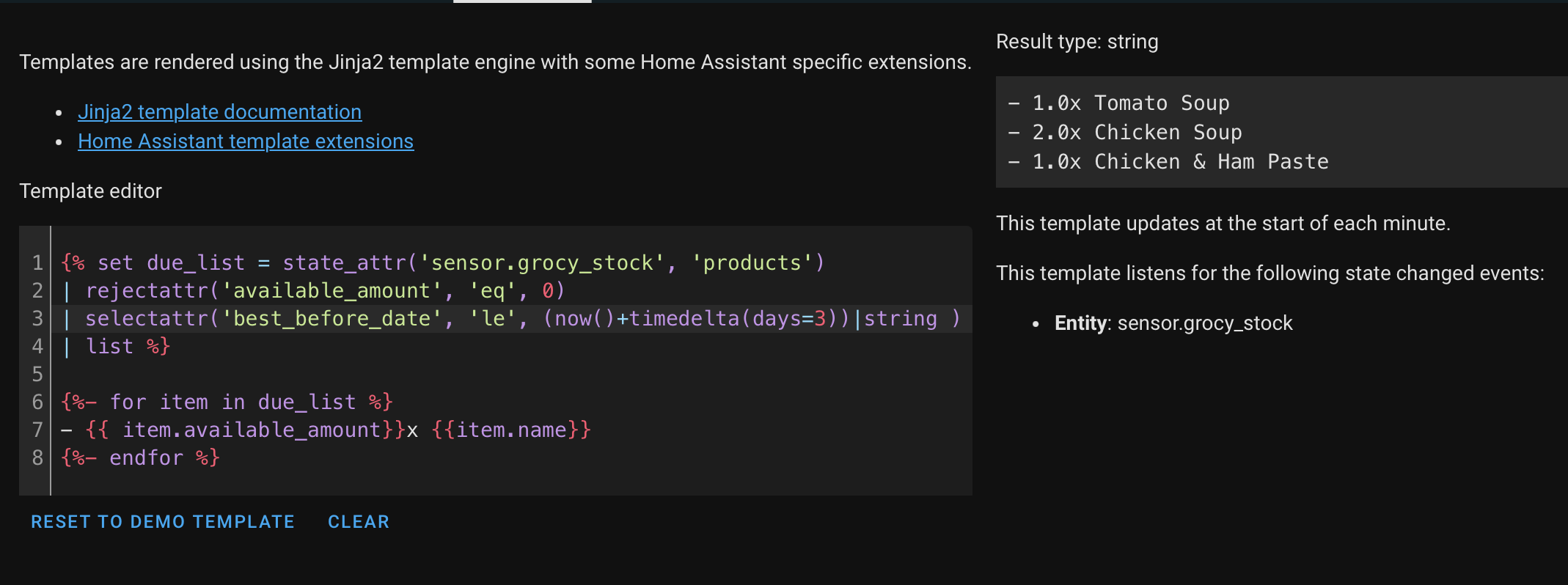 How Can I Auto Populated List From Sensor Attributes In A Markup Card