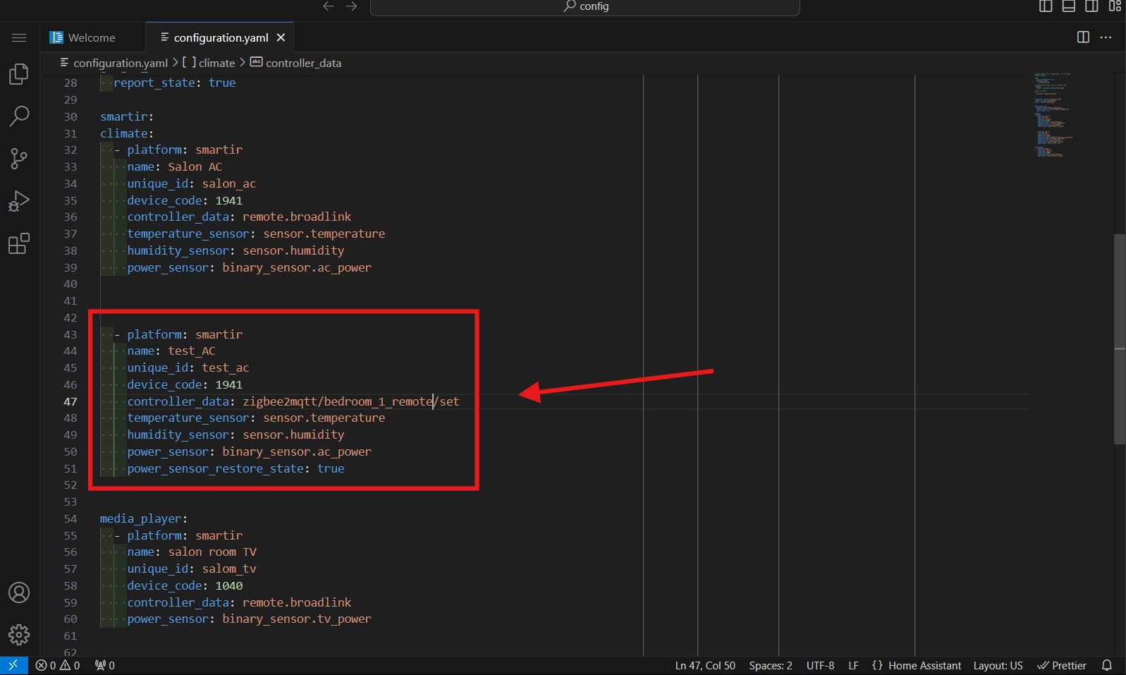Smart Ir Integration With Mqtt Ir Blaster Configuration Home