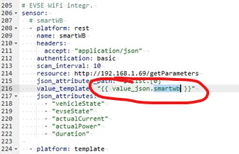 Template Variable Warning From EVSE WiFi Configuration Home