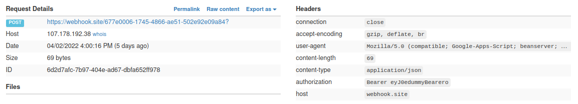 API Google Apps Scripts Call Being Detected As A Reverse Proxy