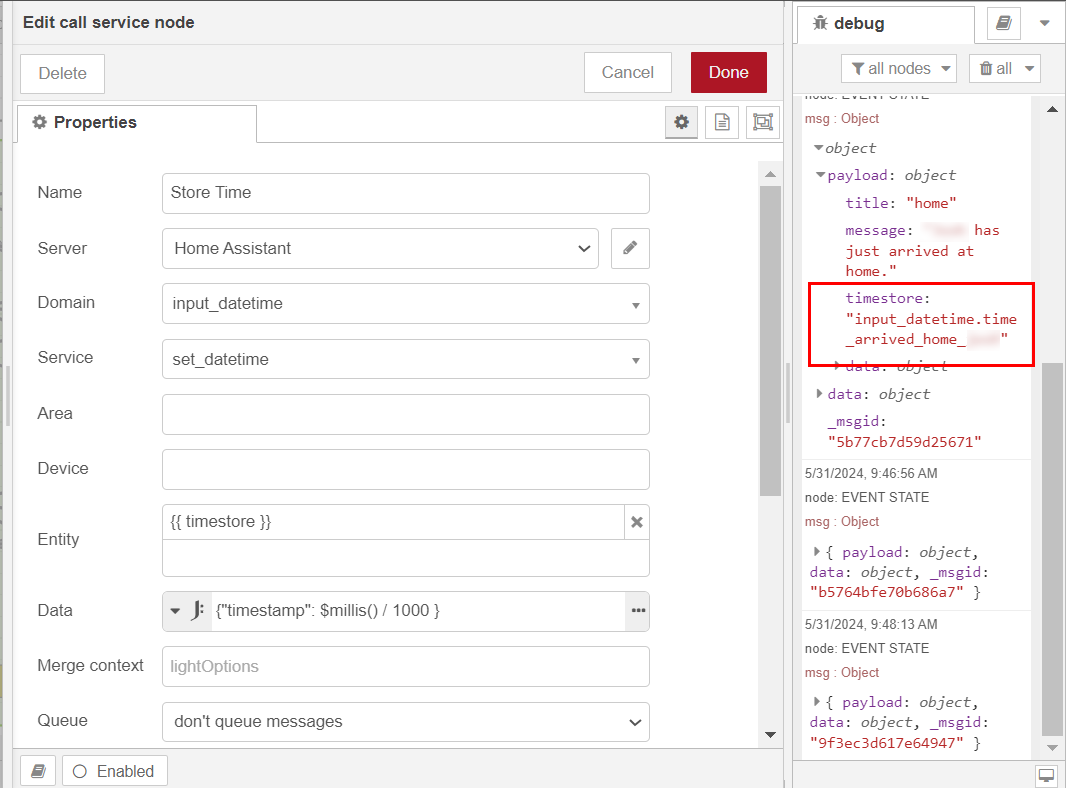 Conditionally Add Message To Payload In Msg Topic Node RED Home