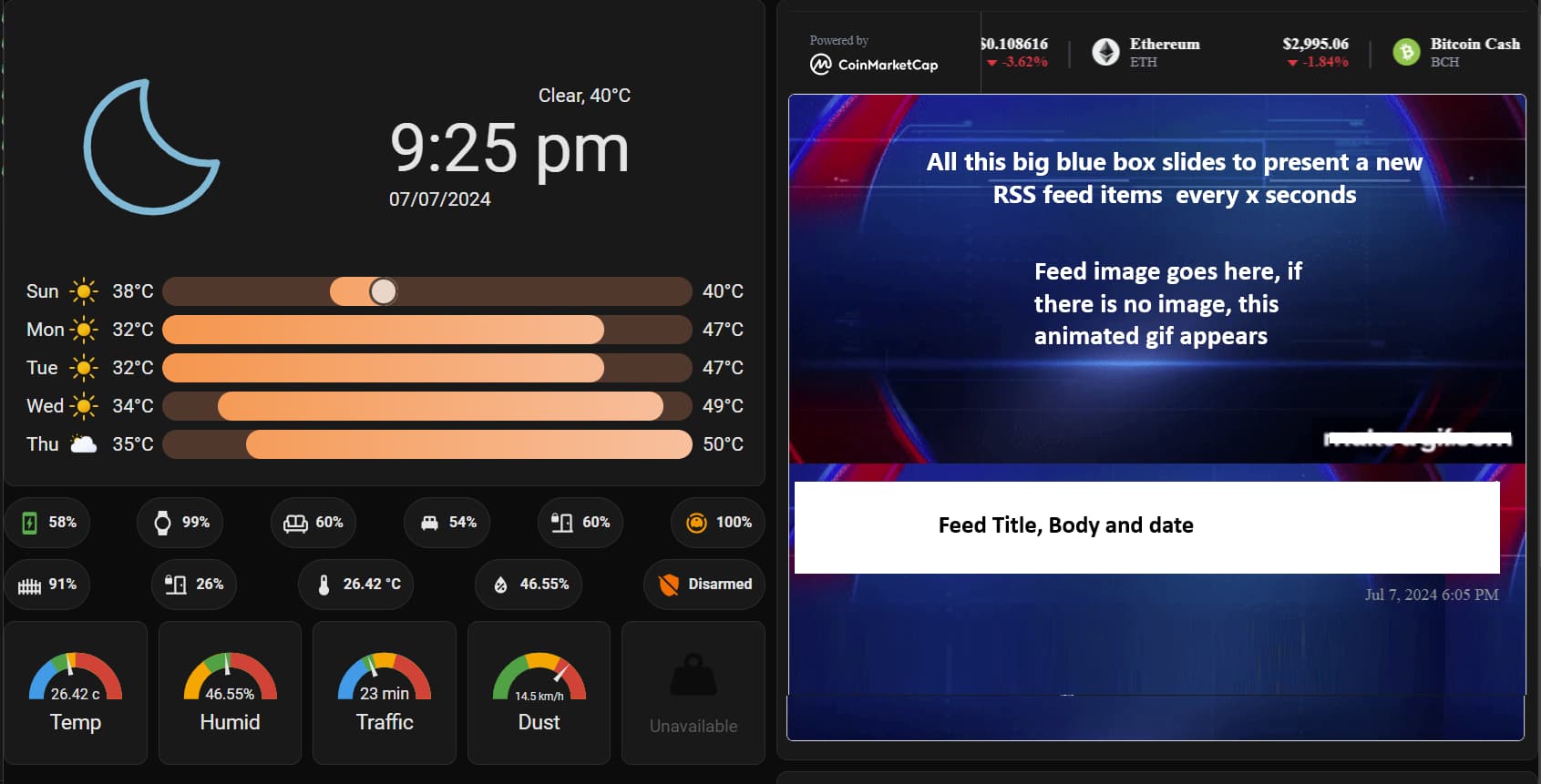 Show RSS Feeds Using Feedreader Scroll Flip Etc Configuration