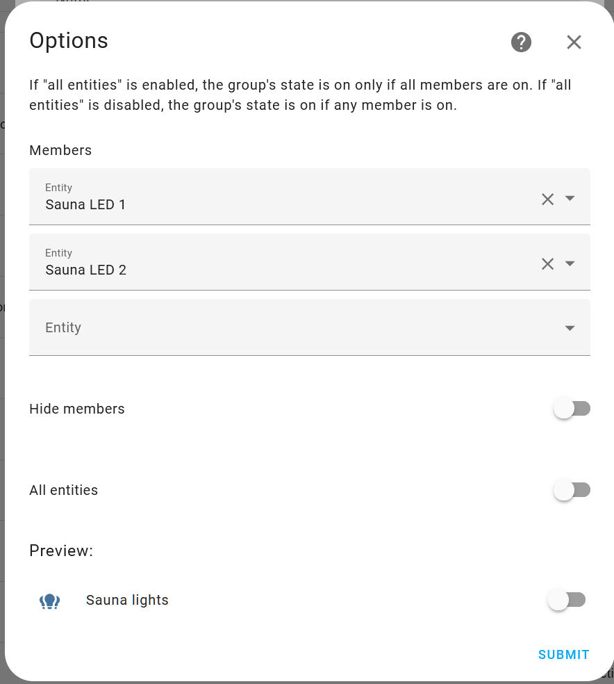 How Can I Create A Light Group Programmatically Configuration Home