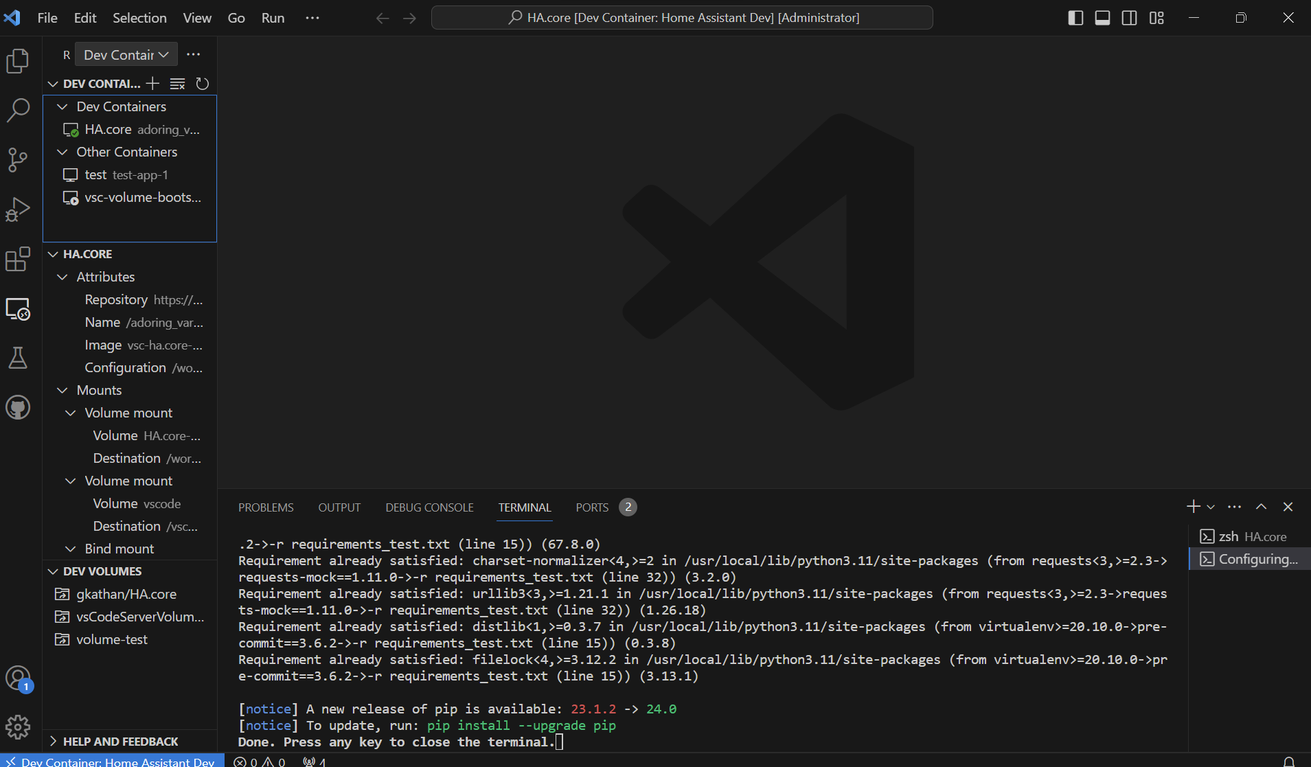 Final Step Missing In Setting Up Dev Environment Development Home