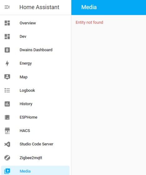 Media Entity Not Found Home Assistant Os Home Assistant
