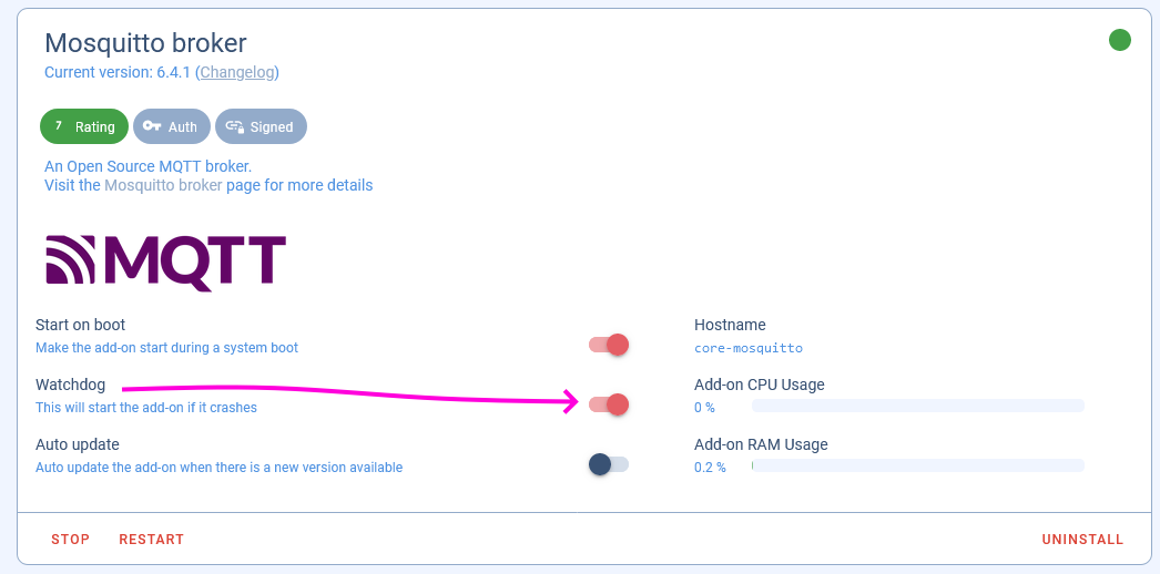 MQTT Mosquitto Broker Error Unknown Connection Configuration Home