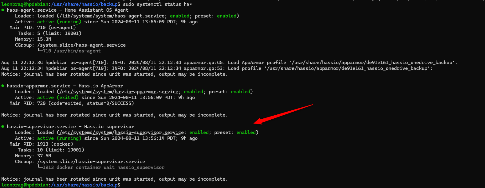 Cannot Change Backup Location To In HASS Supervised Backup Home