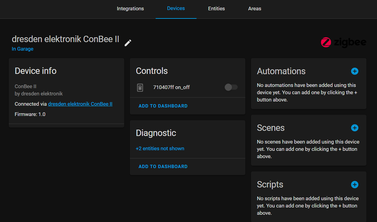 Unraid VM Conbee II Stick Dev Path Change Configuration Problem