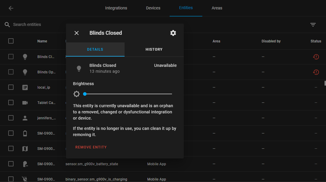 How Do I Remove Orphaned Entities Configuration Home Assistant