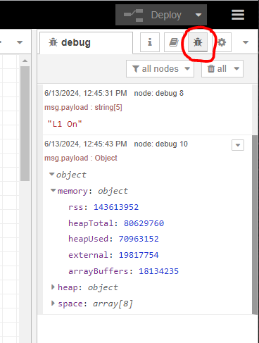 Node Red Debug In System Console Node RED Home Assistant Community