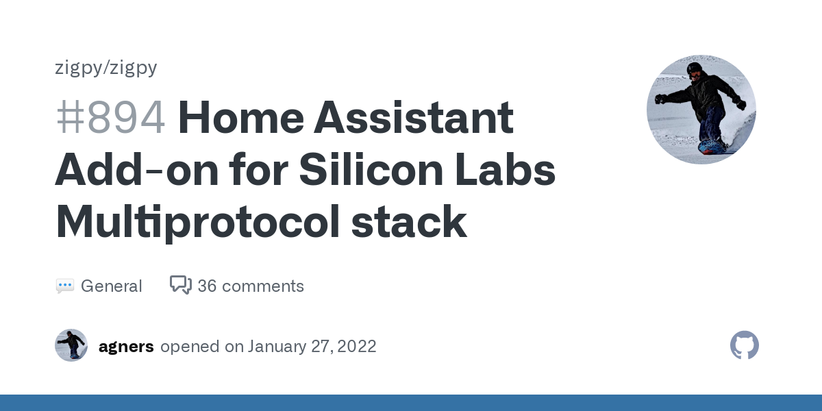 Developer Started Working On An Home Assistant Add On For SiliconLabs
