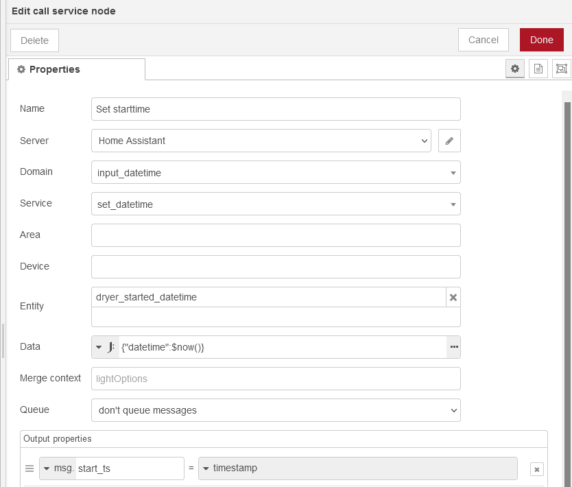Input Datetime Stored Without Timezone Node RED Home Assistant