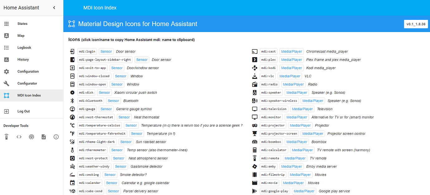 MDI Icons for Home Assistant Index - Share your Projects! - Home ...
