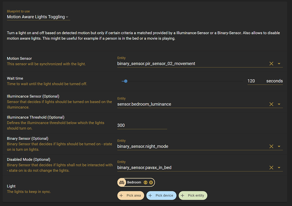 Motion aware Lights based on - illuminance-sensor or binary-sensor ...