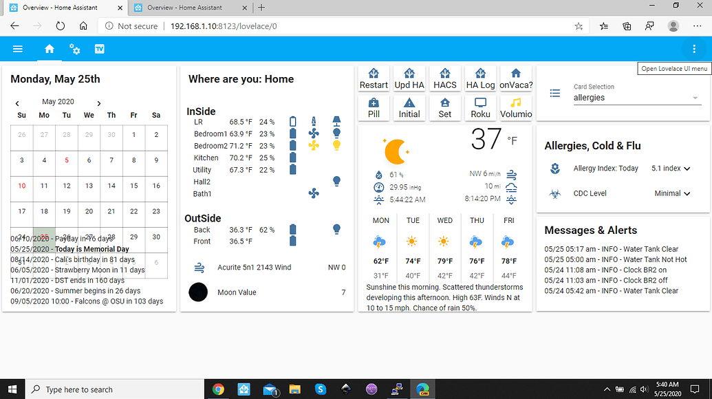 Lovelace: Advanced calendar card - Dashboards & Frontend - Home ...