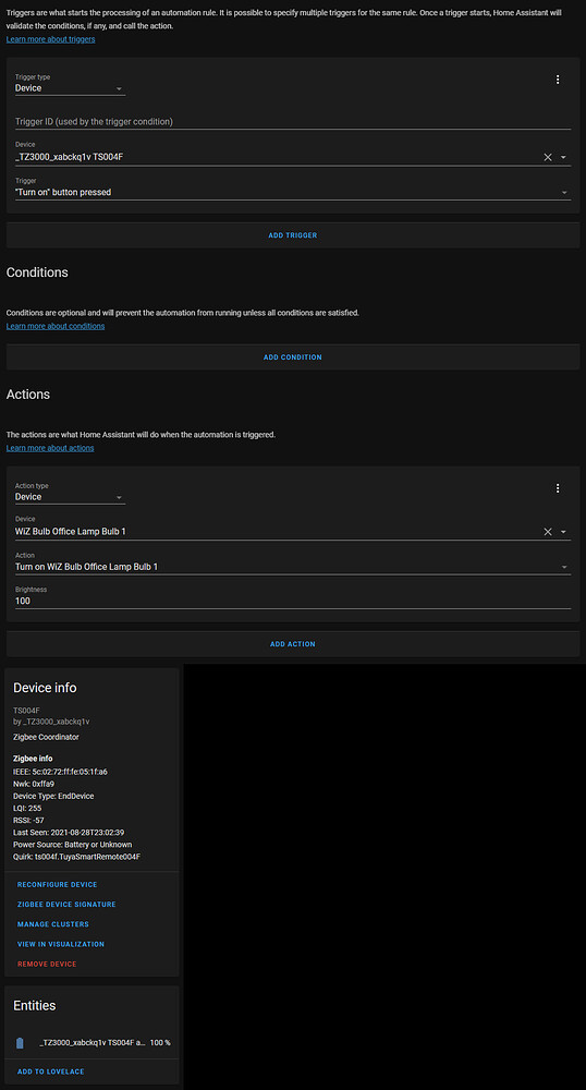 ZHA - Tuya 4-button Scene Switch (TS0044) - Blueprints Exchange - Home ...