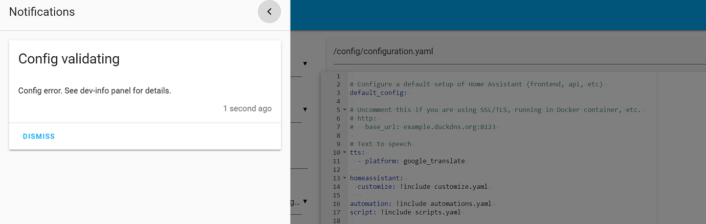 Customization It Seems That Your Configuration Yaml Doesnt Include