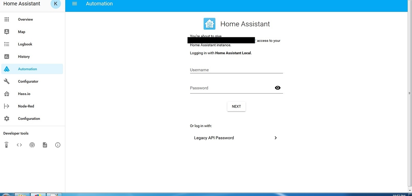 Hassio Inside Of Hassio After Setting Up Panel Iframe Configuration Home Assistant Community
