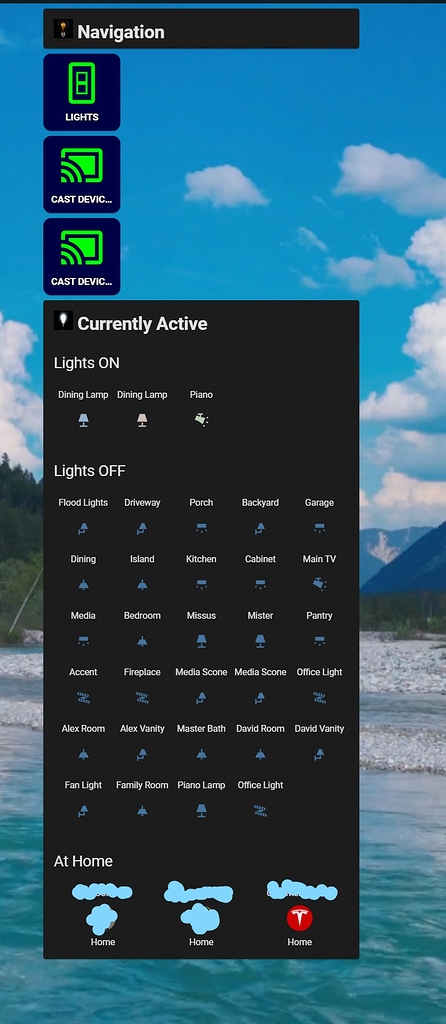 Horizontal layout not working on custom layout card - no idea why ...