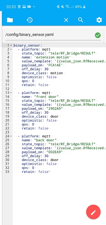 Constant Error Message For My Rf Sensors Binary Sensors Configuration Home Assistant Community