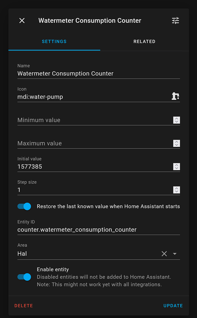 Counting water usage with the Watermeterkit - Blueprints Exchange ...
