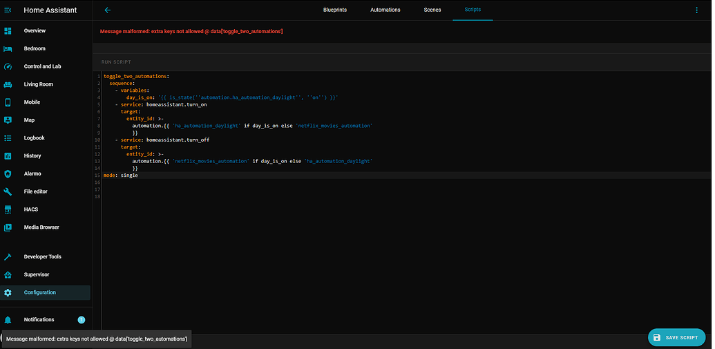 One button to toggle between two switches - Configuration - Home ...