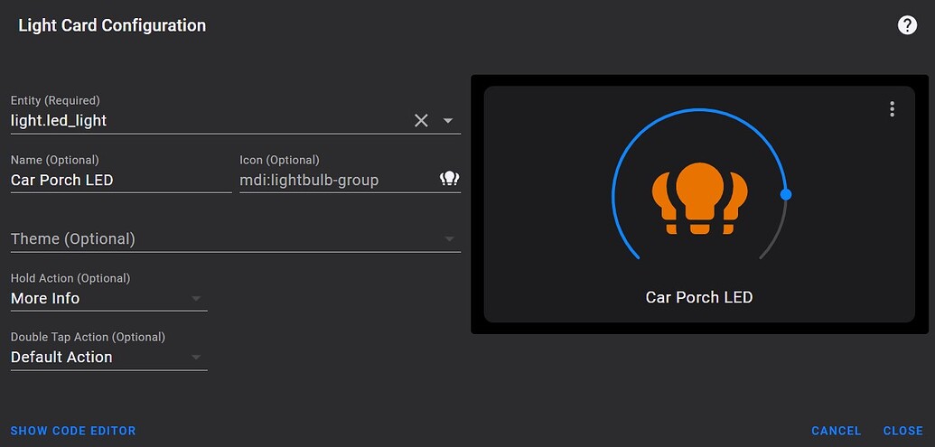 Light card configuration - Frontend - Home Assistant Community