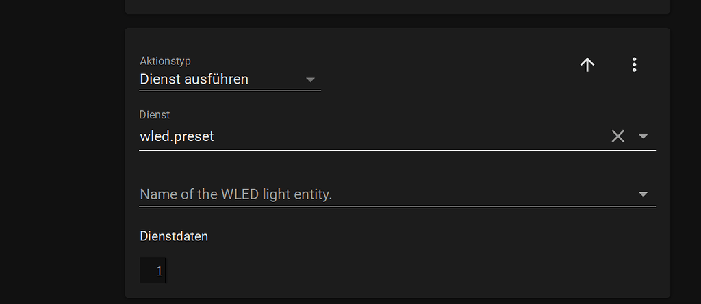 Integration service wled-preset to an automation - Configuration - Home Assistant Community