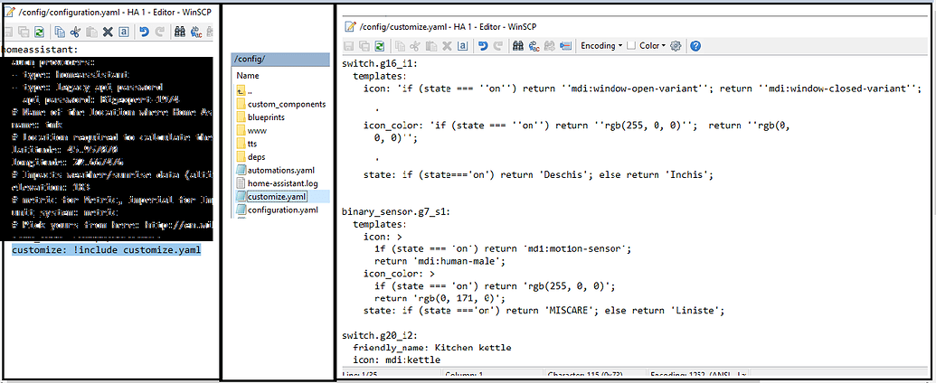 The Contents Of The CUSTOMIZE YAML File Have No Effect Configuration 