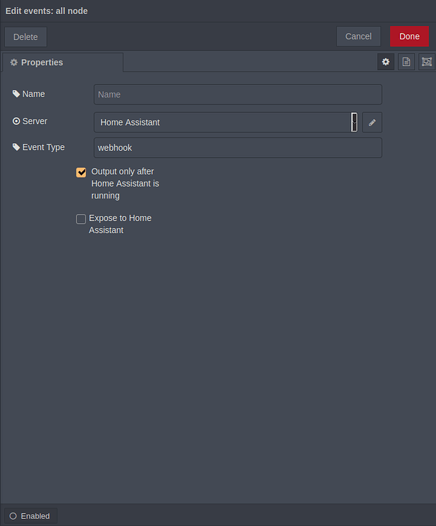 HA Webhook trigger into node red - Node-RED - Home Assistant Community