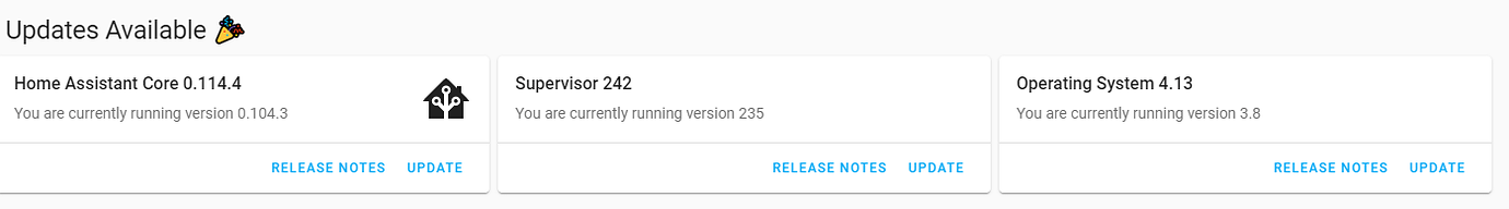 Updating Os Supervisor And Home Assistant Core Configuration Home Assistant Community