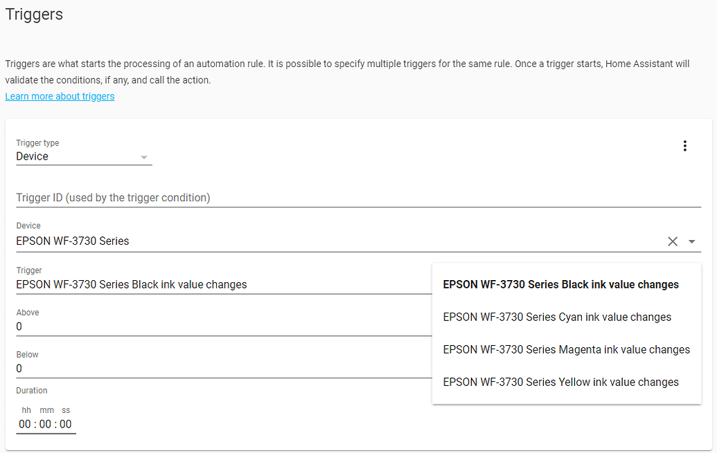 Help with Epson printer help to set up automation? - Configuration ...