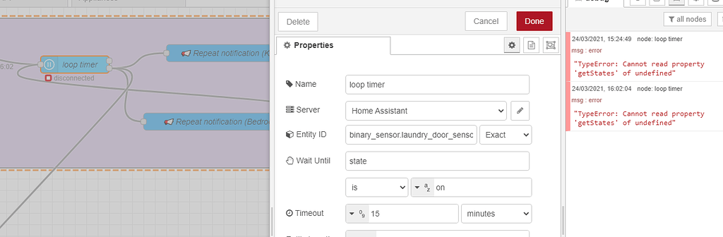 Wait Node As A Loop Timer Configuration Home Assistant Community