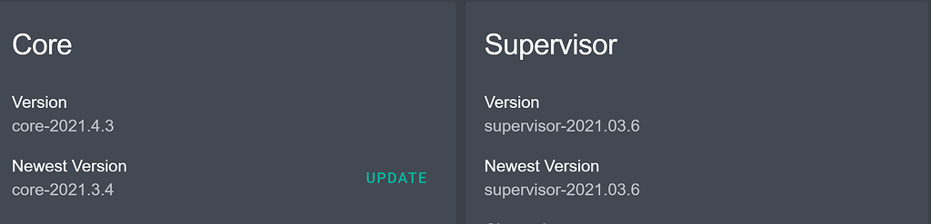 Upgrade not available and wrong versions shown - Configuration - Home ...